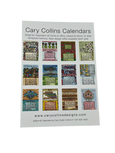 2026 Calendar – Cary Collins Designs