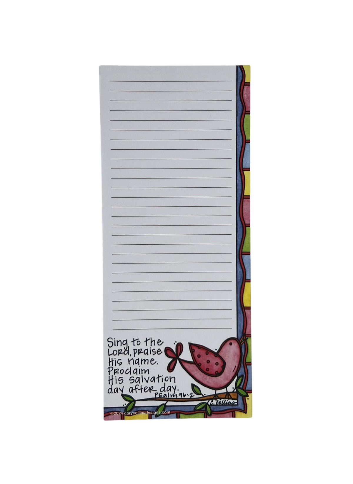 Sing to the Lord Notepad – Cary Collins Designs