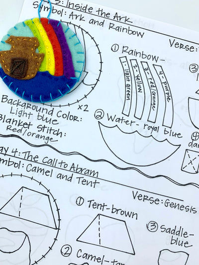 Felt Jesse Tree Patterns – Cary Collins Designs